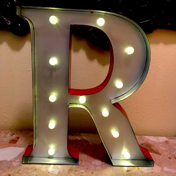 Art | Letter R Light Up Sign | Poshmark